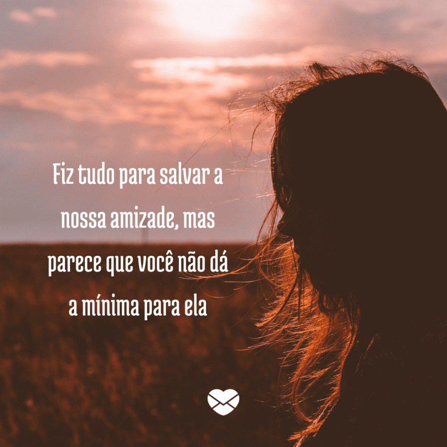 Expresse sua tristeza por uma amizade perdida com mensagens