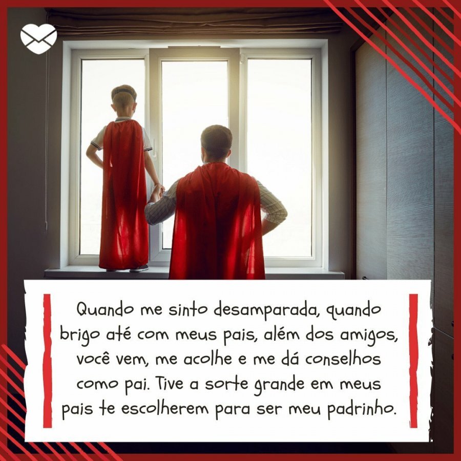 Obrigada por ser meu segundo pai: emocione o seu padrinho!