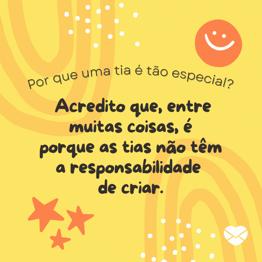 Você é a minha tia mais especial: demonstre o seu carinho!