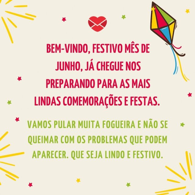 Celebre a chegada de junho dando boas-vindas