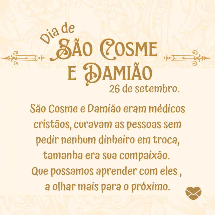 Dia De São Cosme E Damião Confira Mensagens Especiais