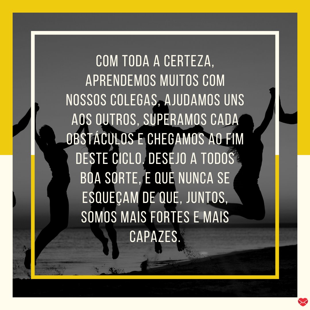 Discurso De Gratidão Aos Colegas No Ensino Superior Veja