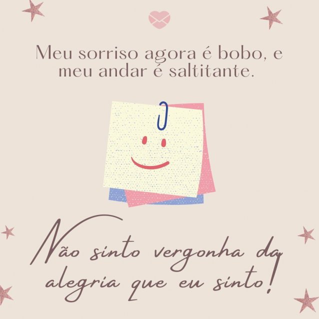 Frase de sorriso bobo. Identifique o que ele representa!