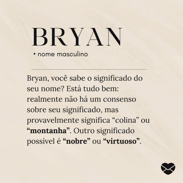 Significado do nome Bryan: origem, frases e mais