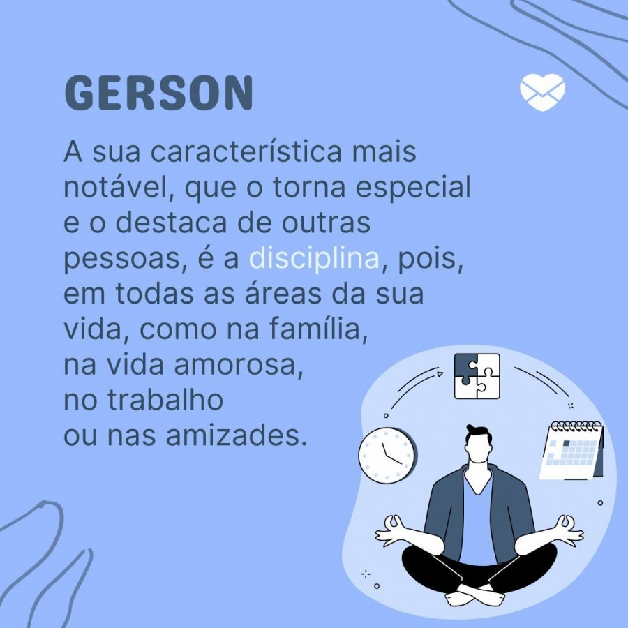 Frases de Gerson para aqueles que receberam esse belo nome