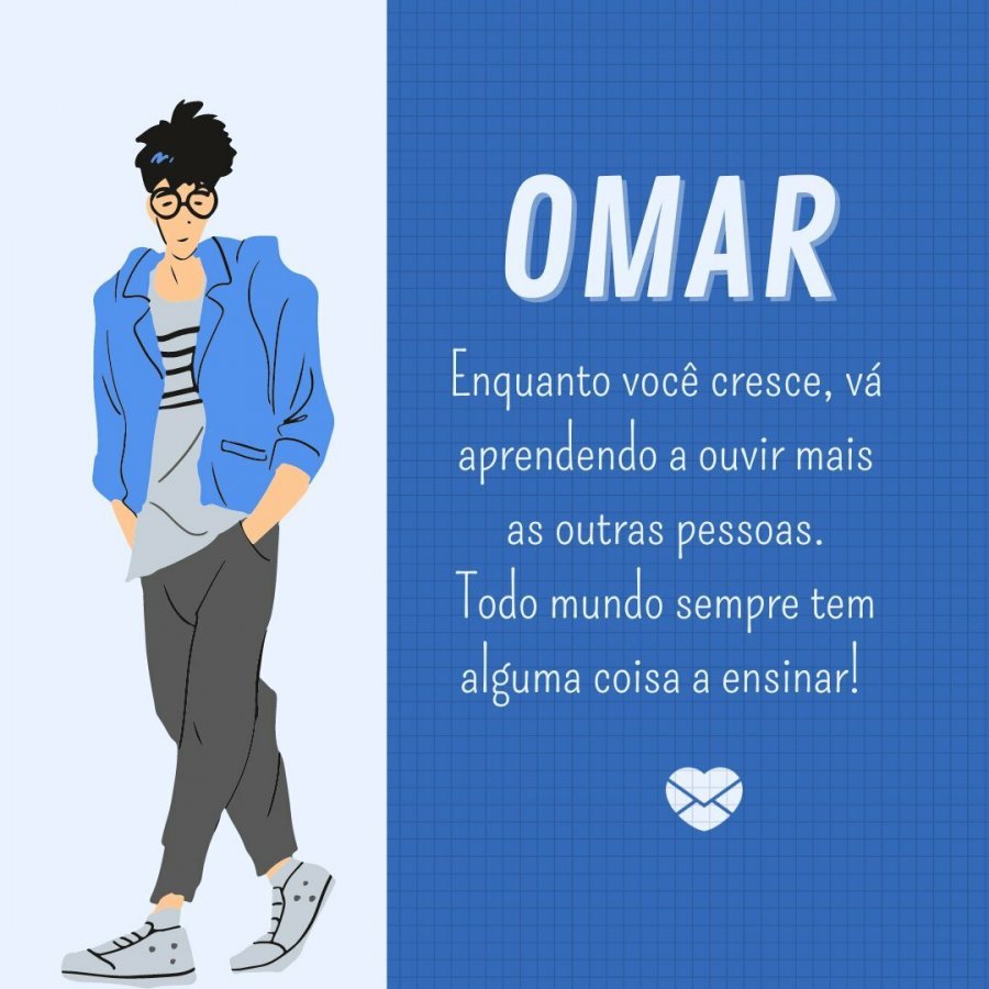 Frases de Omar. Conheça as curiosidades desse nome curto