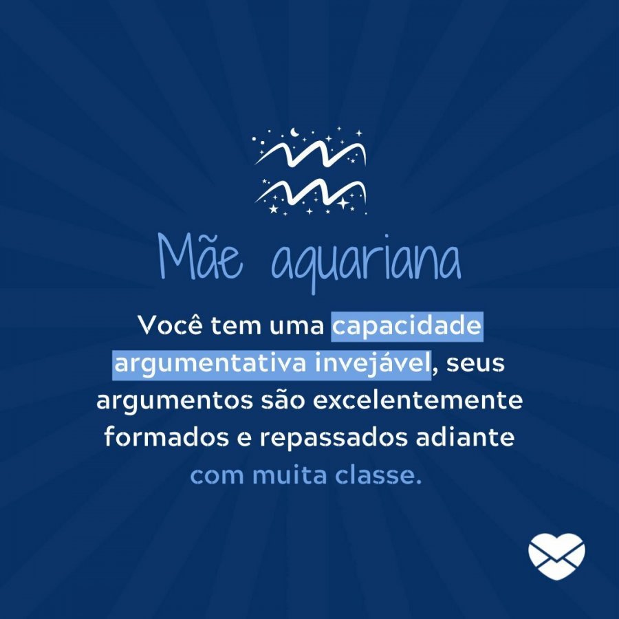 Homenageie com mensagens de amor para uma mãe aquariana
