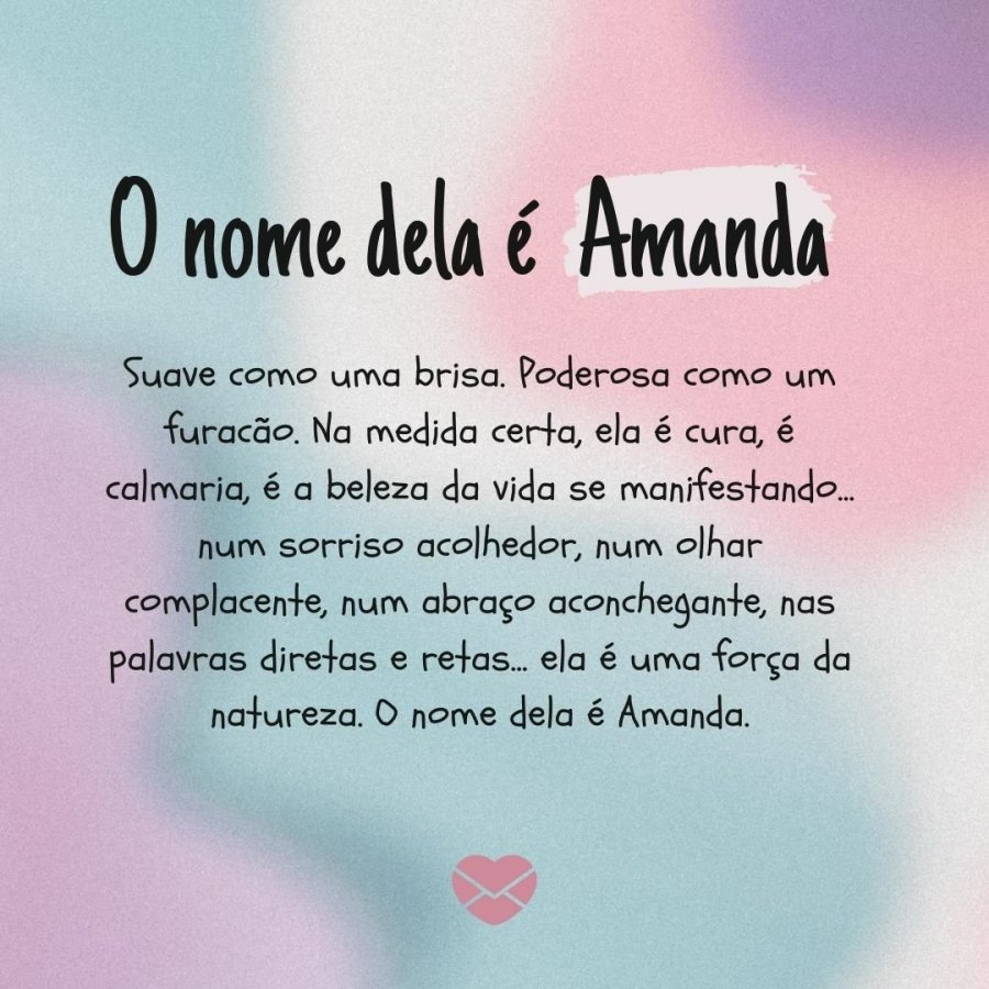 Significado do nome Amanda: origem, frases e mais
