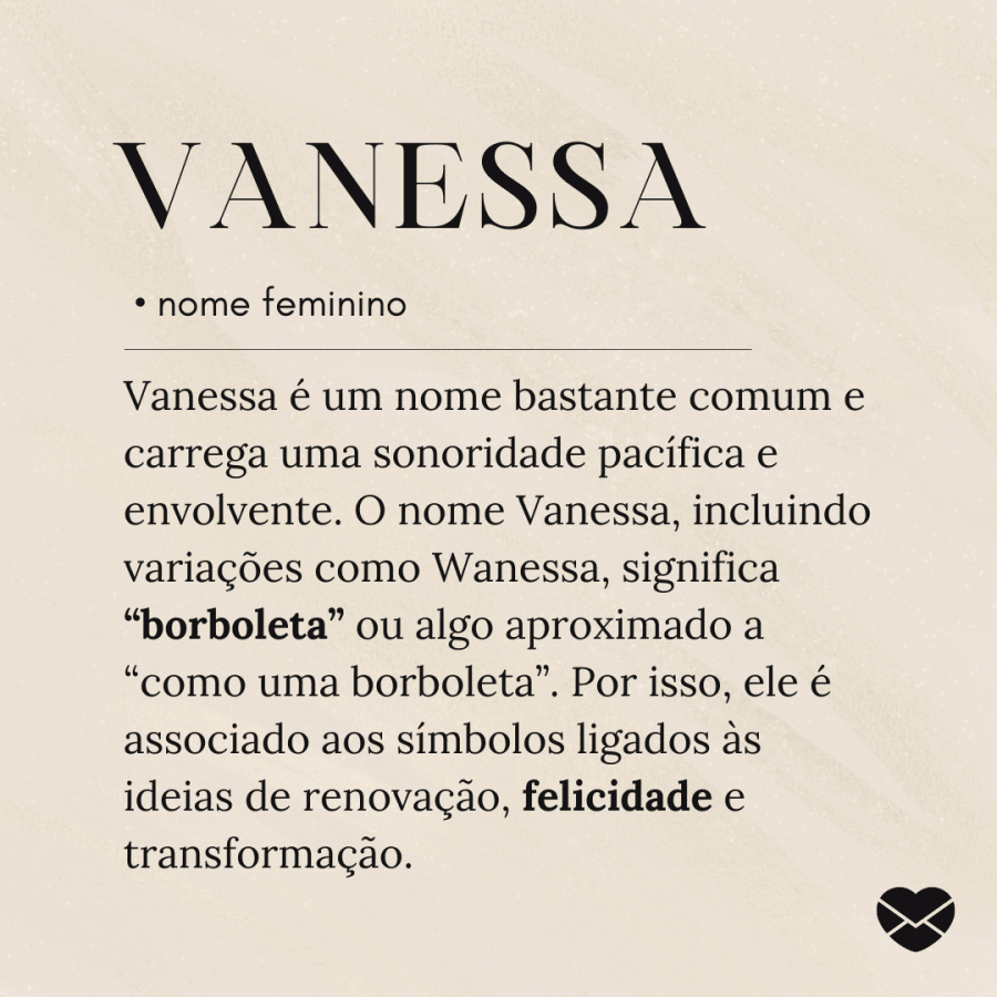 O Que Significa O Nome Vanessa - BRAINCP