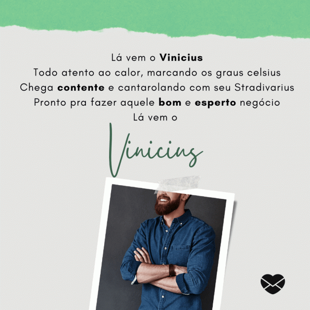 Significado do nome Vinicius: origem, frases e mais