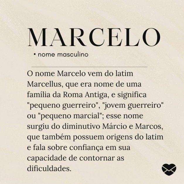 Significado do nome Marcelo: Origem, frases e mais