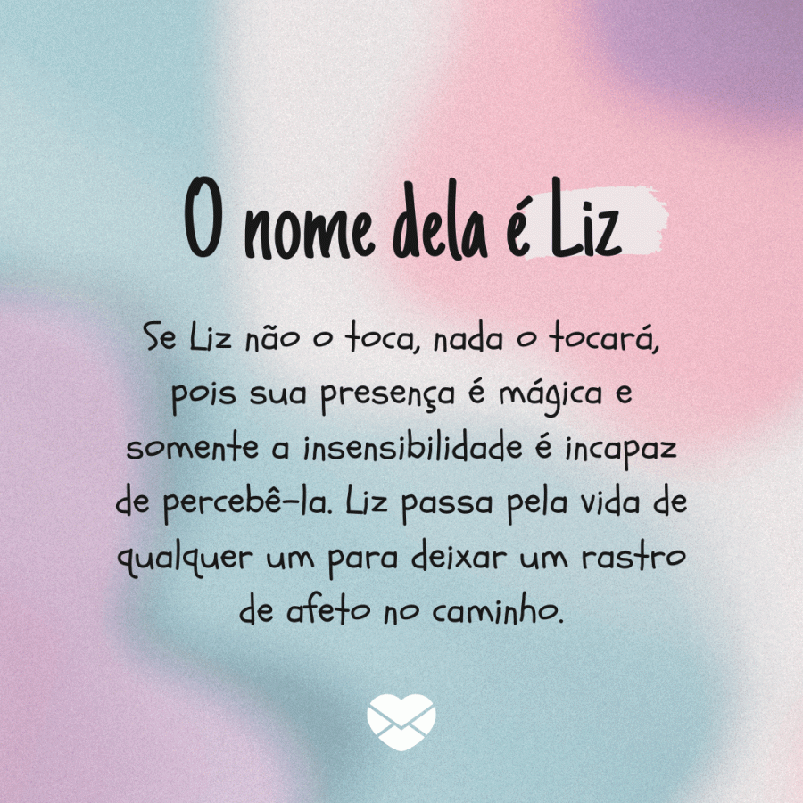 Significado do nome Liz: Origem, frases e mais