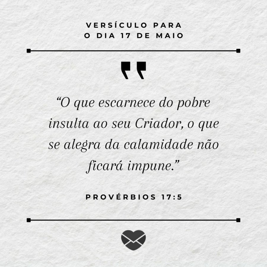 O que se comemora no dia 17 de maio?