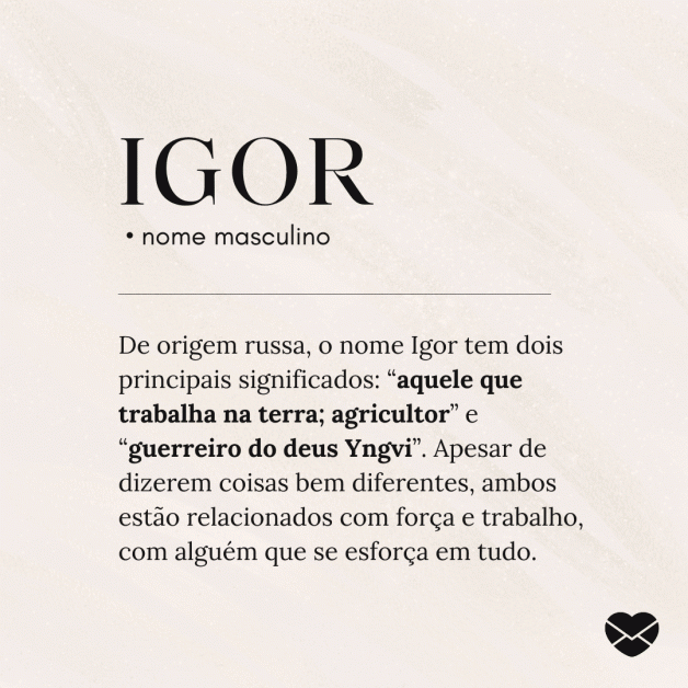 Significado do nome Igor: origem, frases e mais