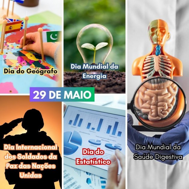 O que se comemora no dia 29 de maio?
