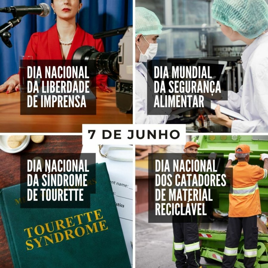 O que se comemora no dia 7 de junho?