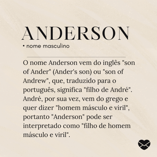 Significado do nome Anderson: origem, frases e mais