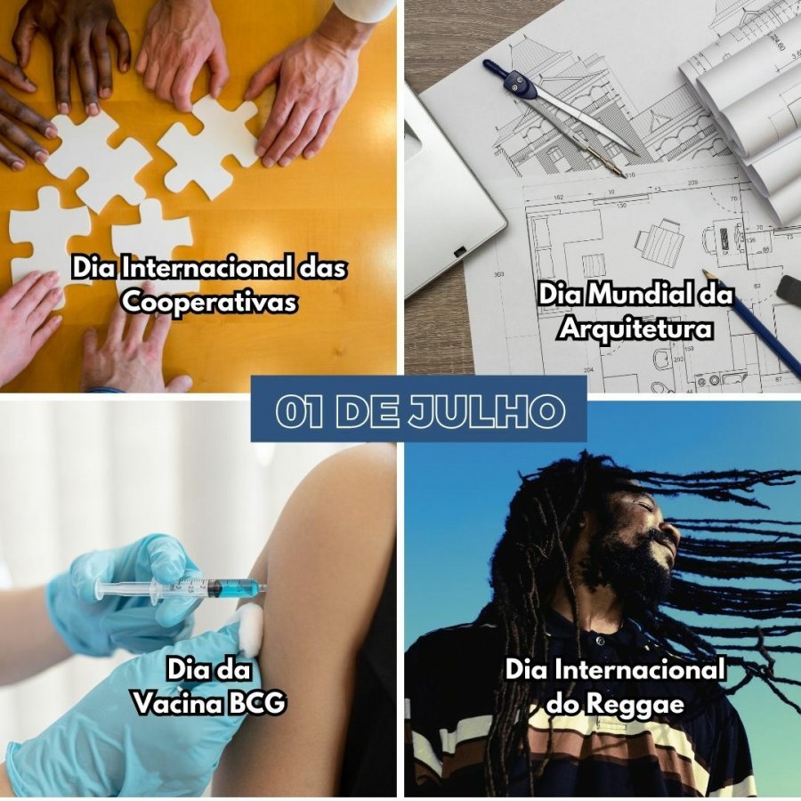 O que se comemora no dia 1 de julho?