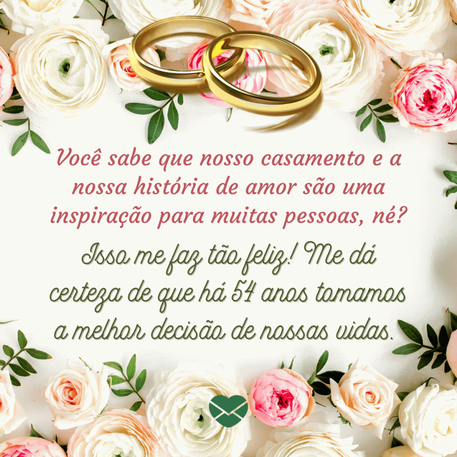 54 anos de casados: mensagens para bodas de níquel