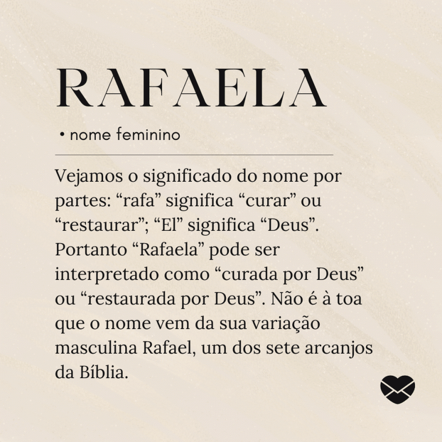 Significado do nome Rafaela: Origem, frases e mais