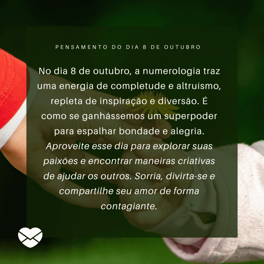 O que se comemora no dia 8 de outubro?