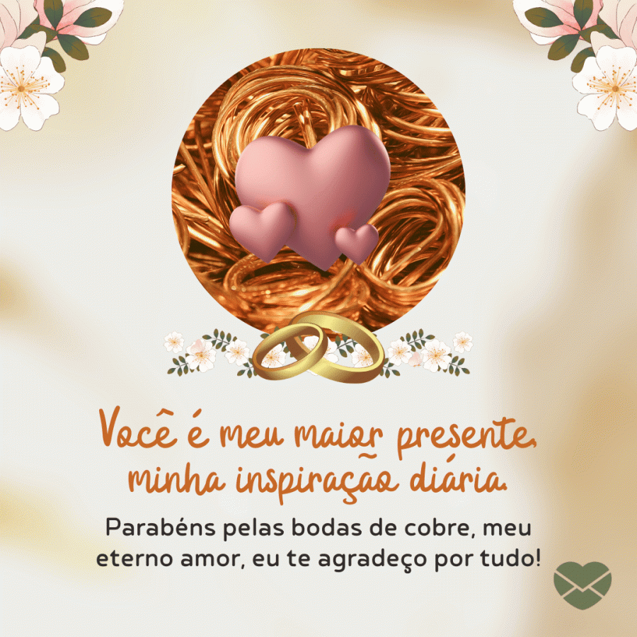 61 anos de casados: mensagens para bodas de cobre