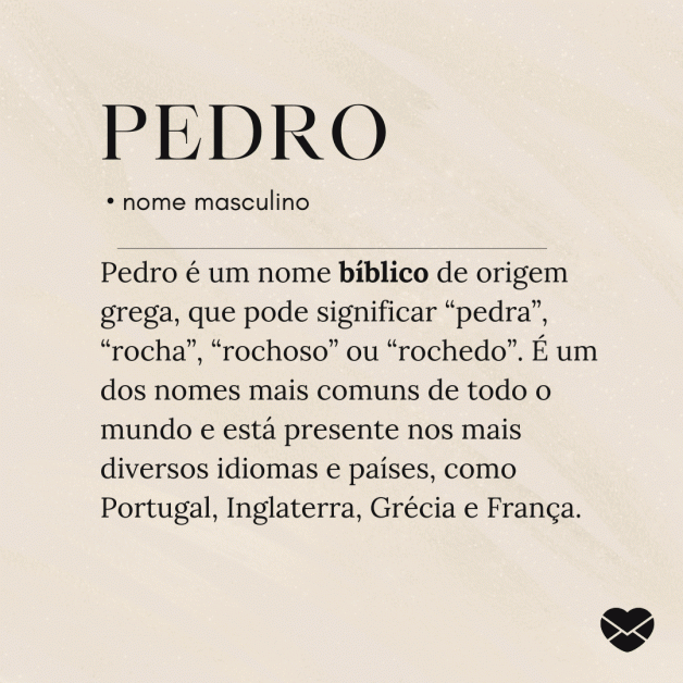 Significado do nome Pedro: origem, curiosidades e mais