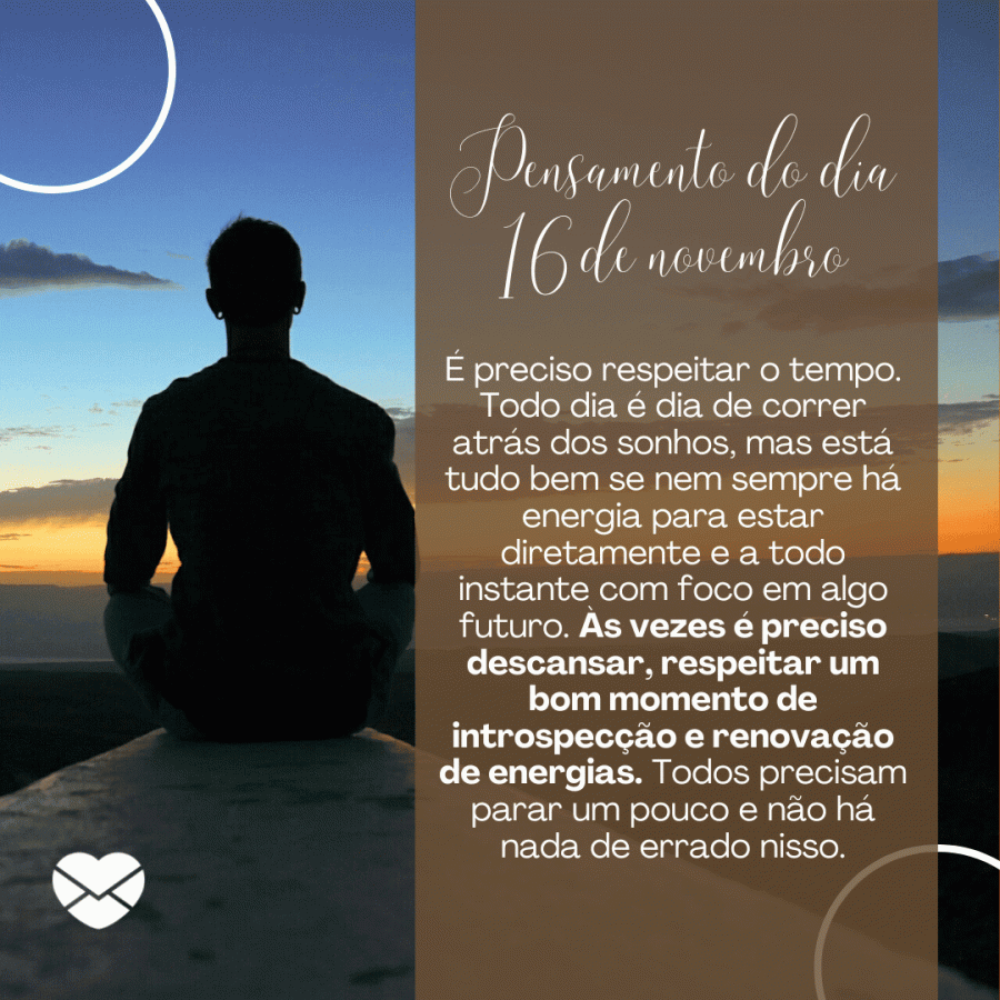 O que se comemora no dia 16 de novembro?