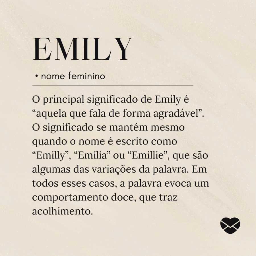 Significado do nome Emily: origem, curiosidades e mais