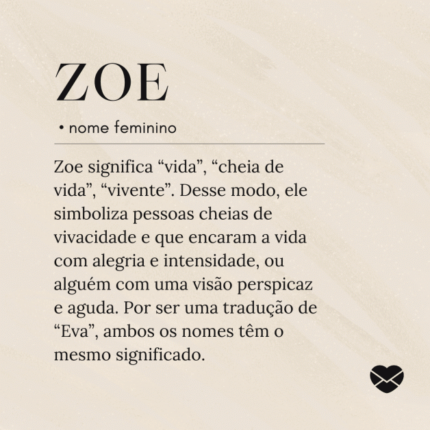 Significado do nome Zoe: origem, curiosidades e mais