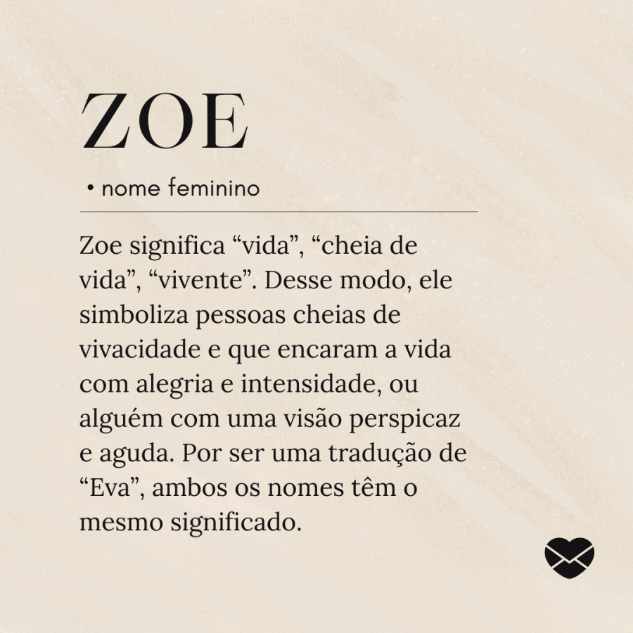 Significado do nome Zoe: origem, curiosidades e mais
